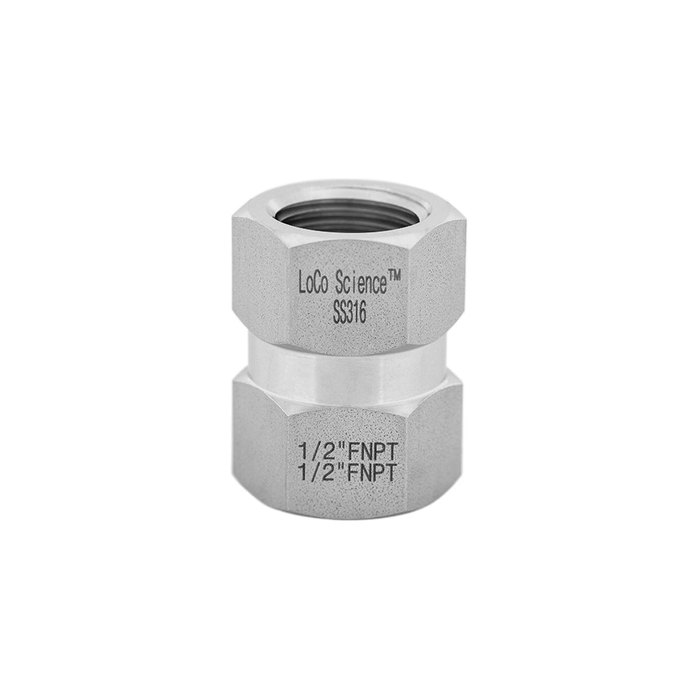1/2 FNPT x 1/2 FNPT Straight Hose Adapter | LoCo Science