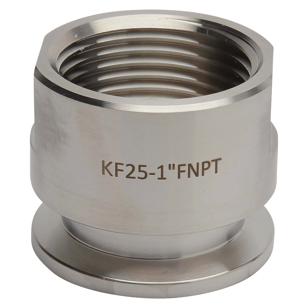 KF-25 Flange to 1" NPT Female Vacuum Fitting Adapter