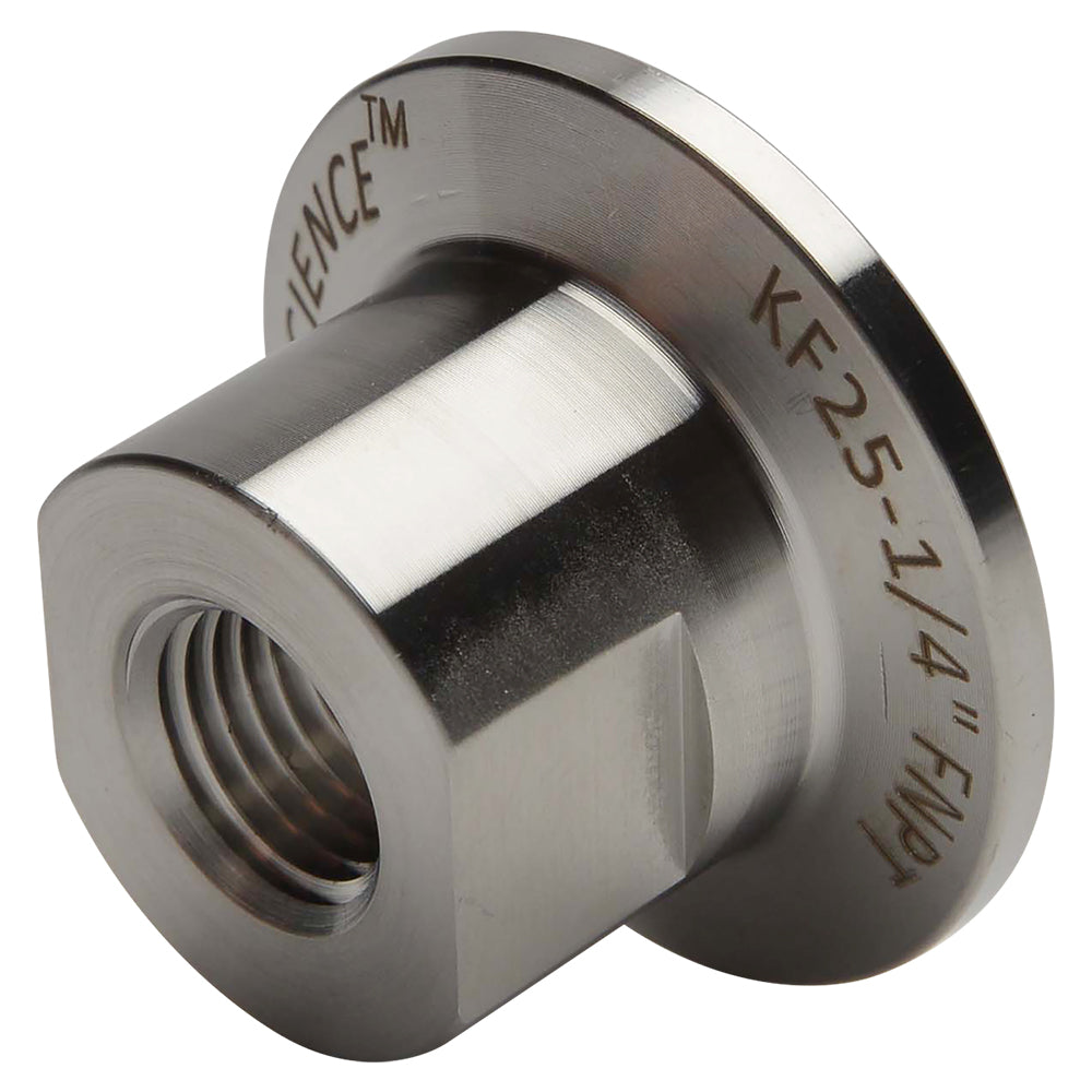KF-25 Flange to 1/4" NPT Female Vacuum Fitting | LoCo Science