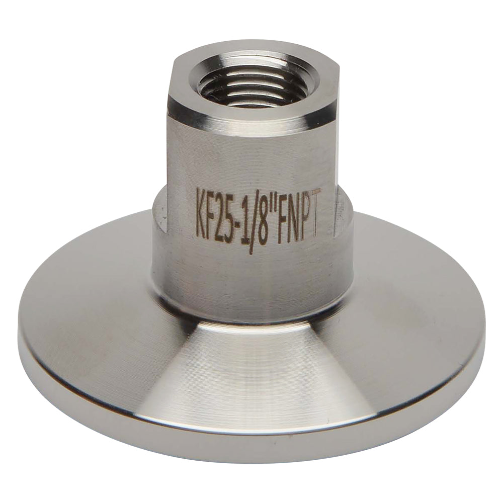 KF-25 Flange to 1/8" NPT Female Vacuum Fitting Adapter