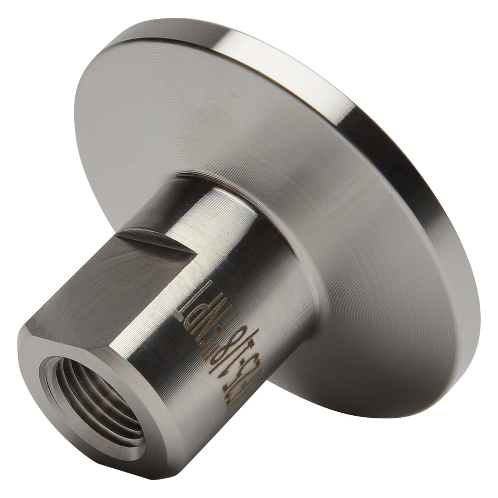 KF-25 Flange to 1/8" NPT Female Vacuum Fitting Adapter