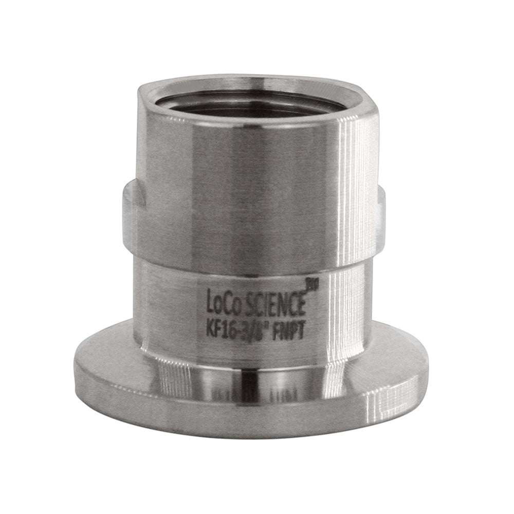 KF-16 Flange to 3/8" NPT Female Vacuum Fitting Adapter
