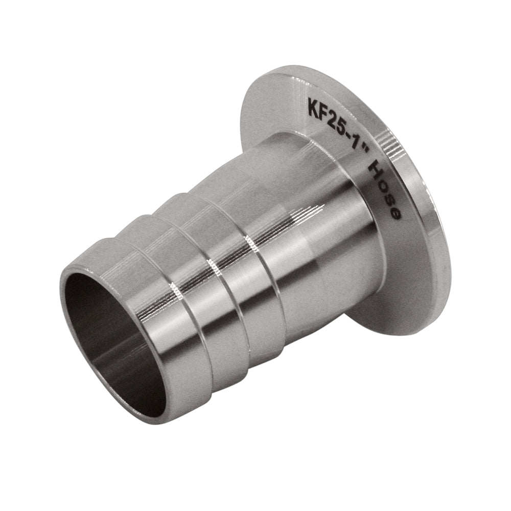 KF-25 Flange to 1" Hose Barb Adapter | Stainless Steel