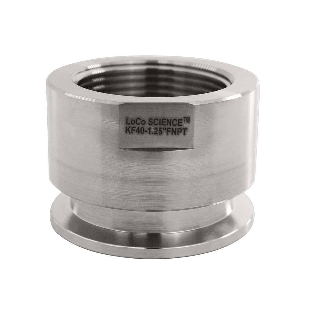 KF-40 Flange to 1" NPT Female Vacuum Fitting Adapter