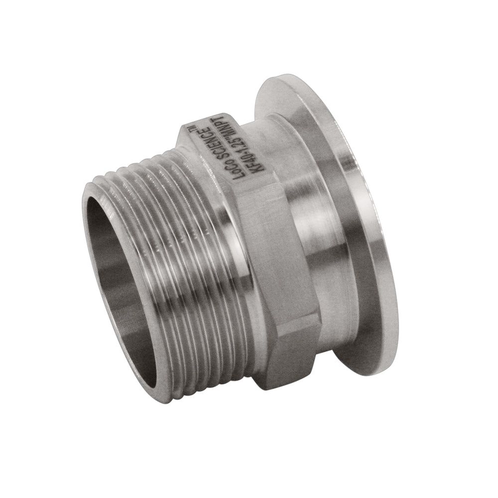 KF-40 Flange to 1" NPT Male Vacuum Fitting Adapter