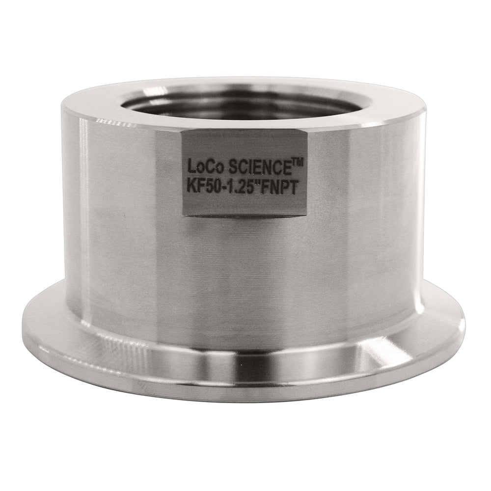 KF-50 Flange to 1.5" NPT Female Vacuum Fitting Adapter