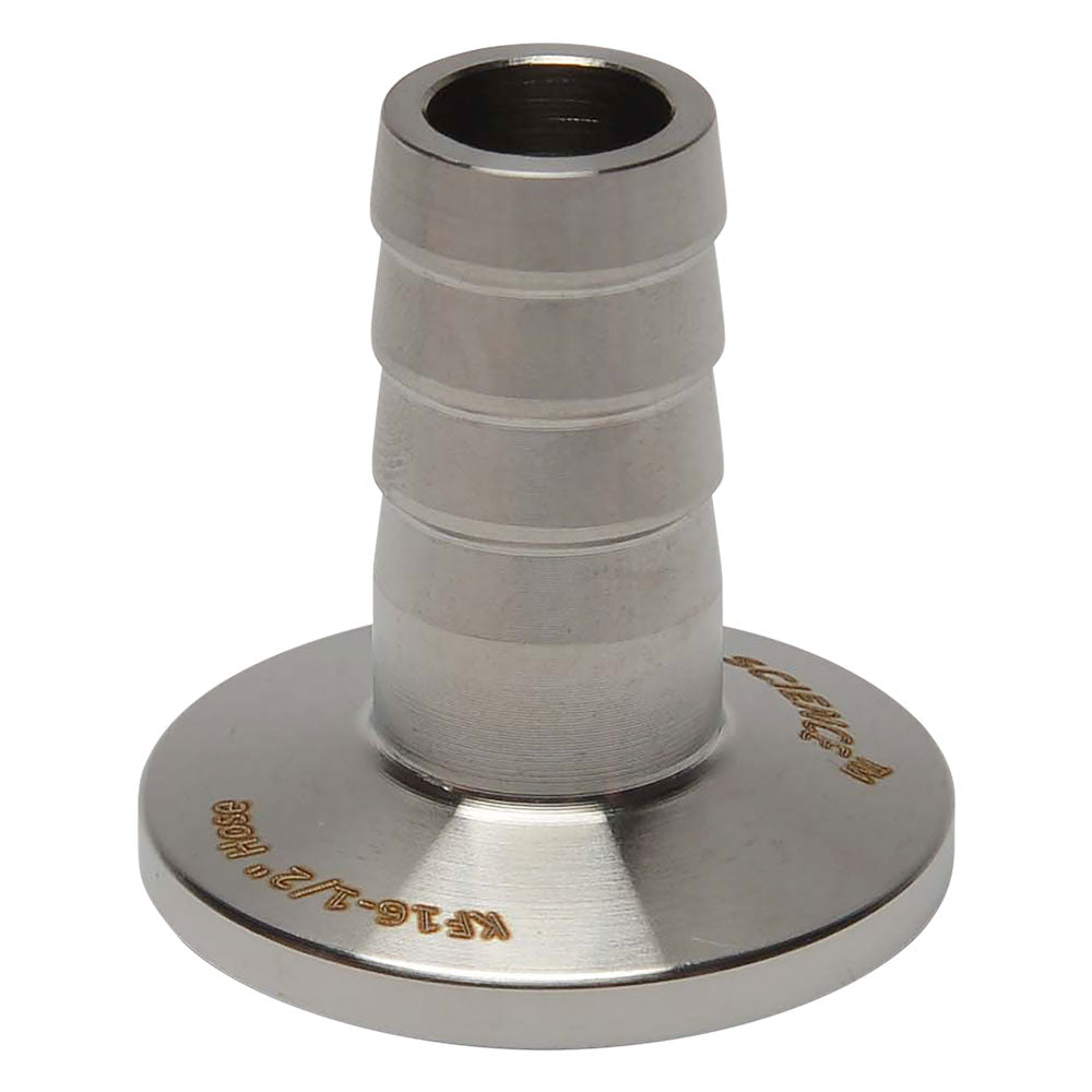 KF-16 Flange to 1/2" Hose Barb Adapter | Stainless Steel