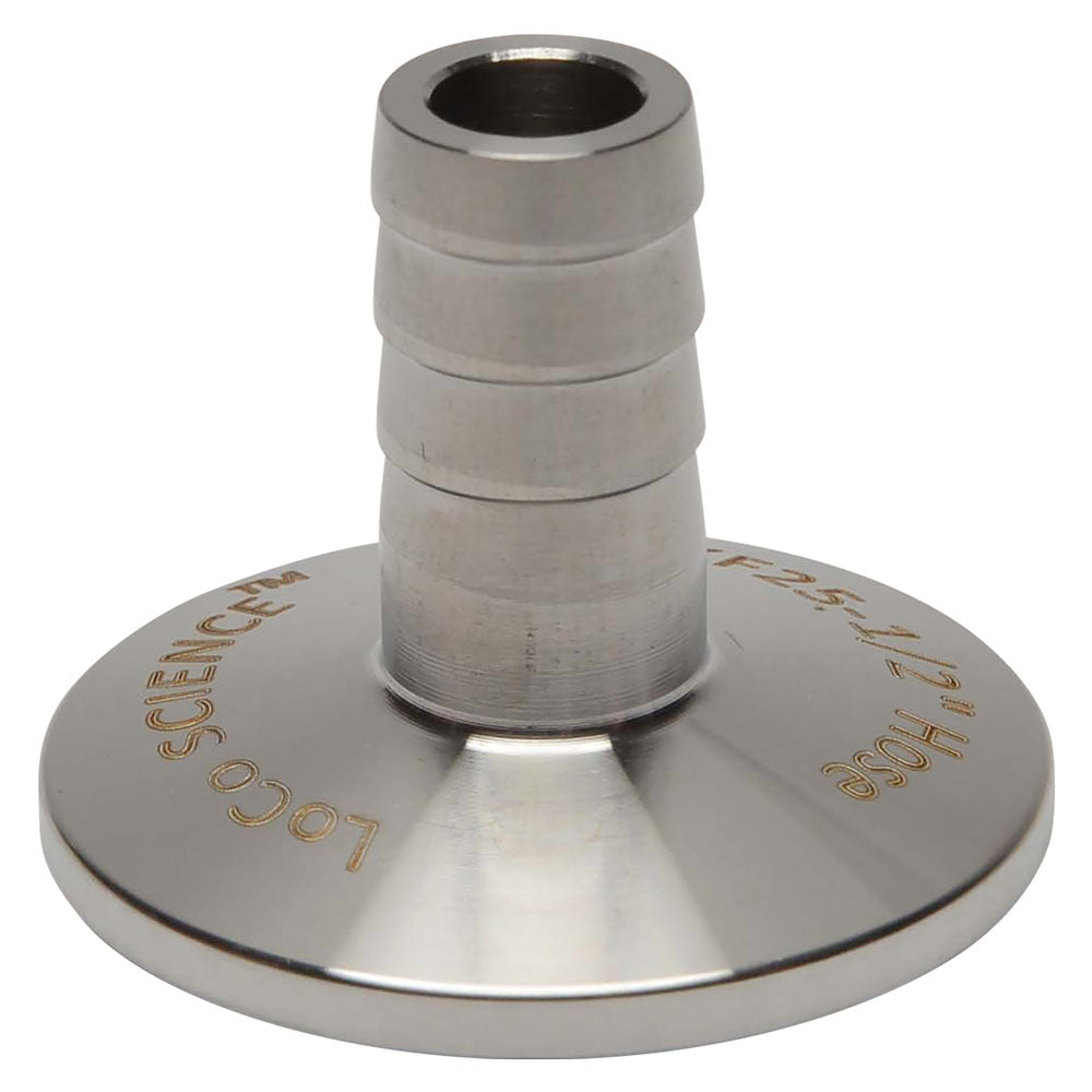 KF-25 Flange to 1/2" Hose Barb Adapter | LoCo Science