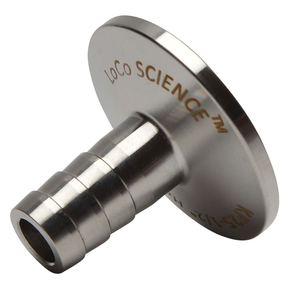 KF-25 Flange to 1/2" Hose Barb Adapter | LoCo Science